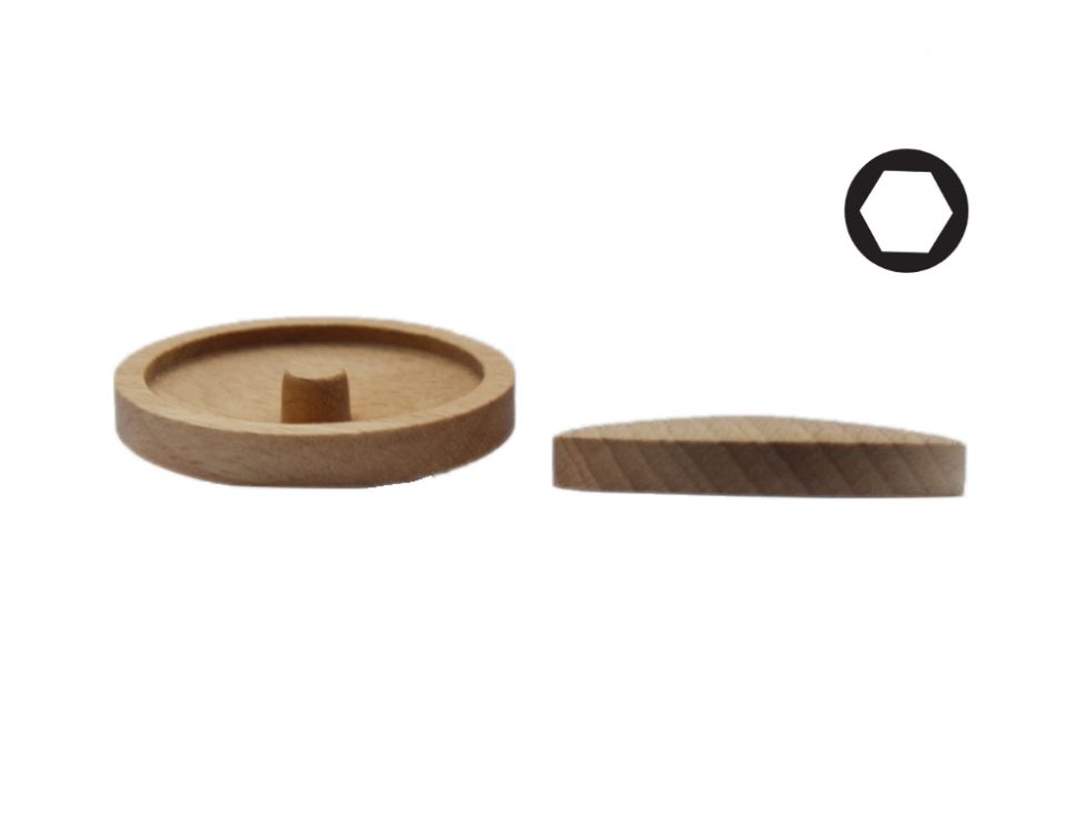 Artikel 311350 – Querholz Abdeck-Rosette/-Kappe 35 mm Ø, 7 mm hoch, mit ...